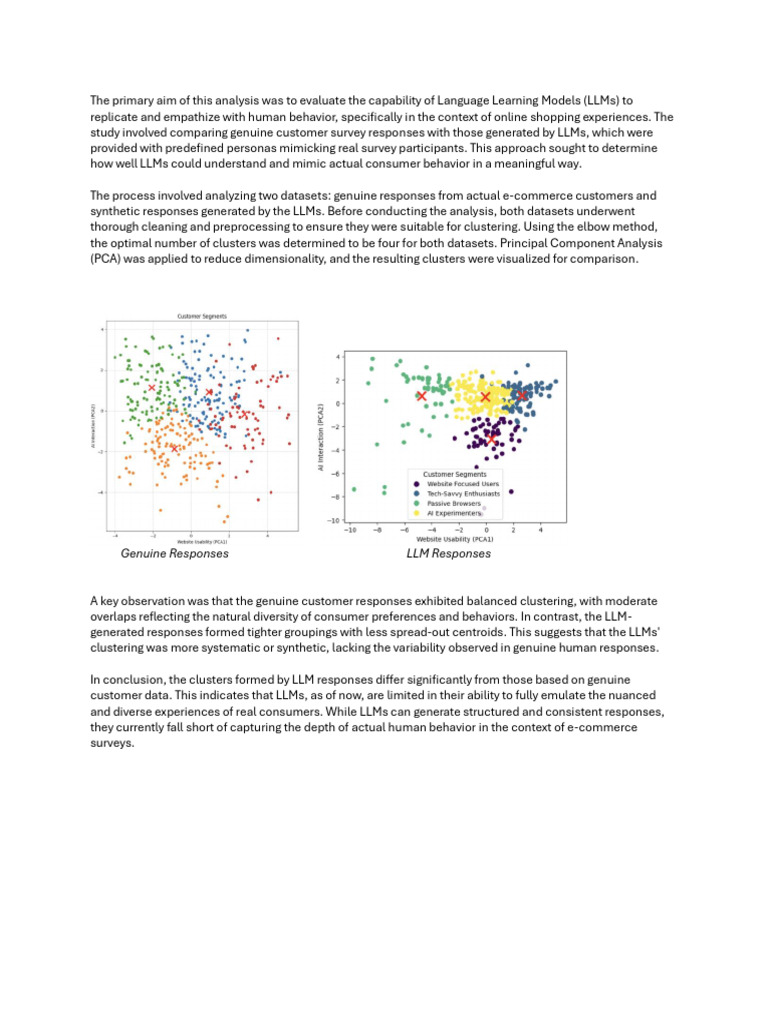 LLM Vs Actual Survey Analysis | PDF