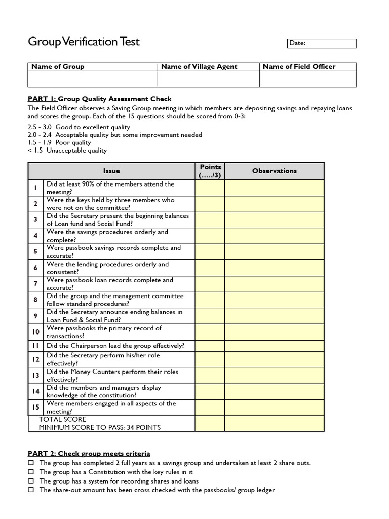 Screening and Preparing SGs For FSP Linkage - 0 | PDF | Loans | Banking