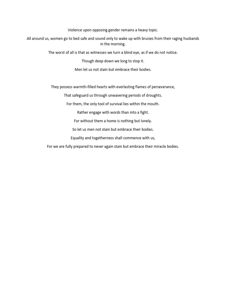 My Reflective Poem | PDF
