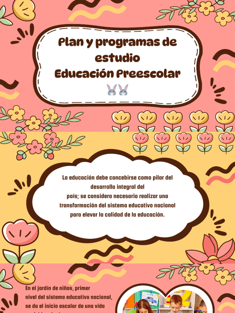 Programa Integral de Educación Preescolar | PDF | Educación de la ...