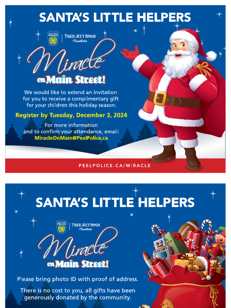 2024 Santas Little Helpers Invitation | PDF