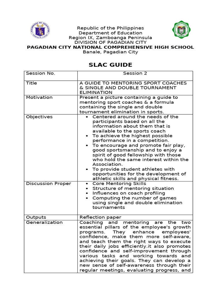 SLAC GUIDE | PDF | Mentorship | Behavior Modification