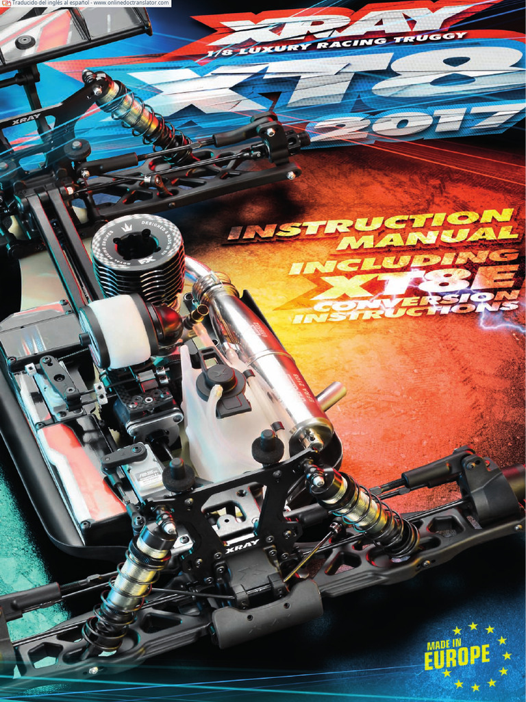 XRAY XT8 2017 Manual v2 Low - En.es | PDF | Eje | Engranaje