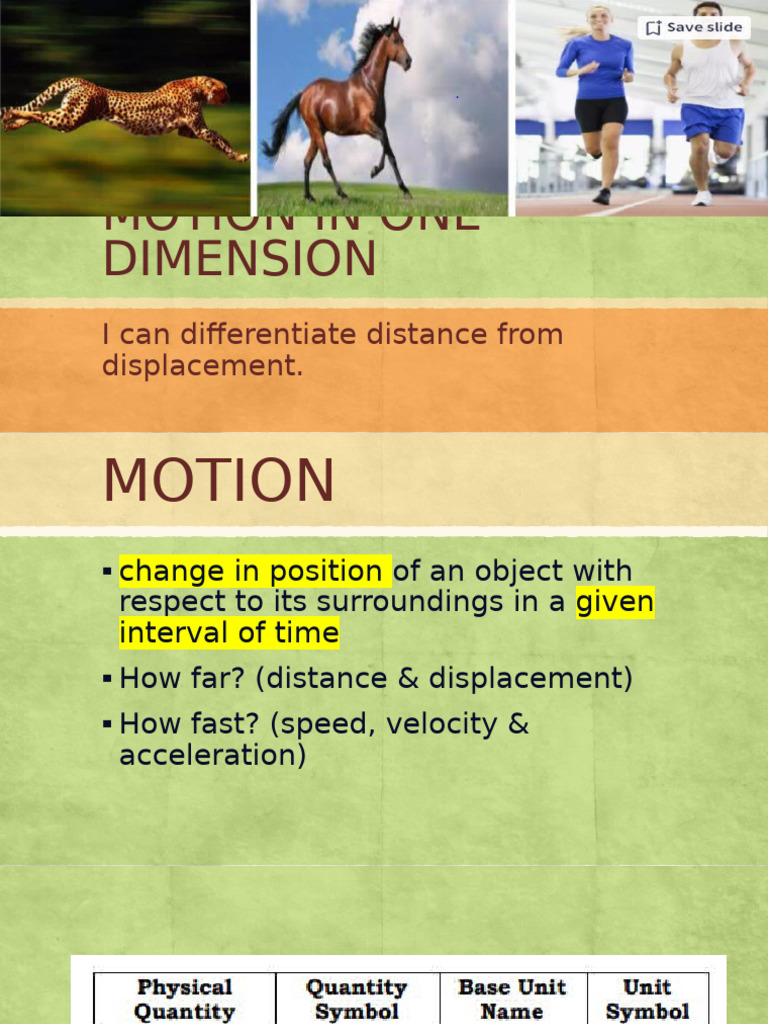 Motion in One Dimension | PDF | Euclidean Vector | Velocity