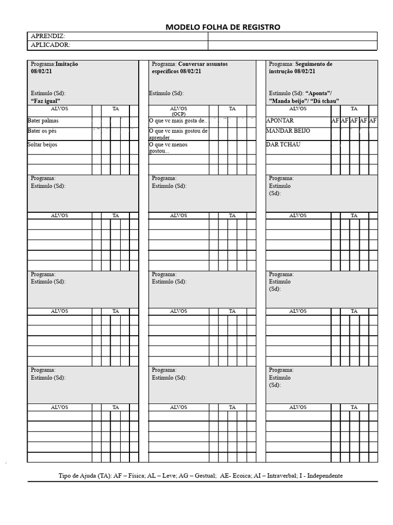Registro de Progreso de Aprendizaje | PDF