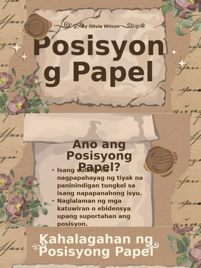 Posisyong Papel | PDF