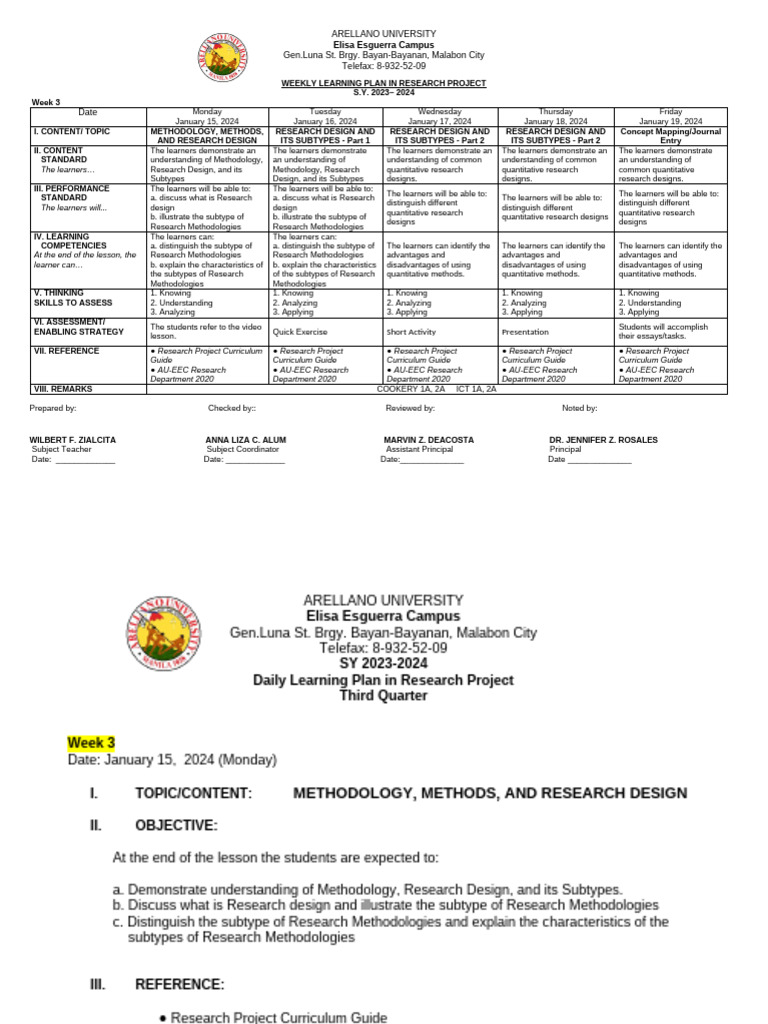 RP Week 3 - DOWNLOAD YOUR | PDF | Methodology | Survey Methodology