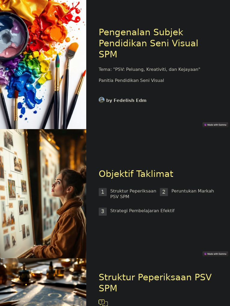Pengenalan Subjek Pendidikan Seni Visual SPM | PDF