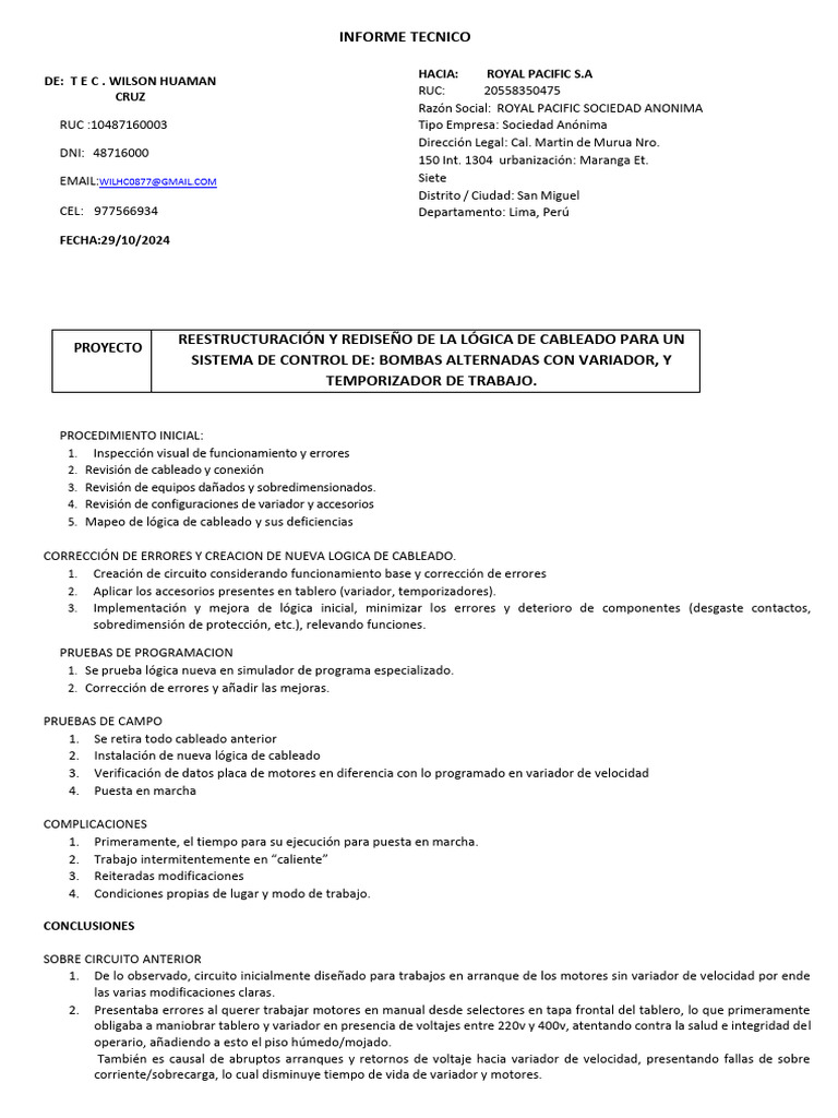 Inf Tec. Tblero | PDF