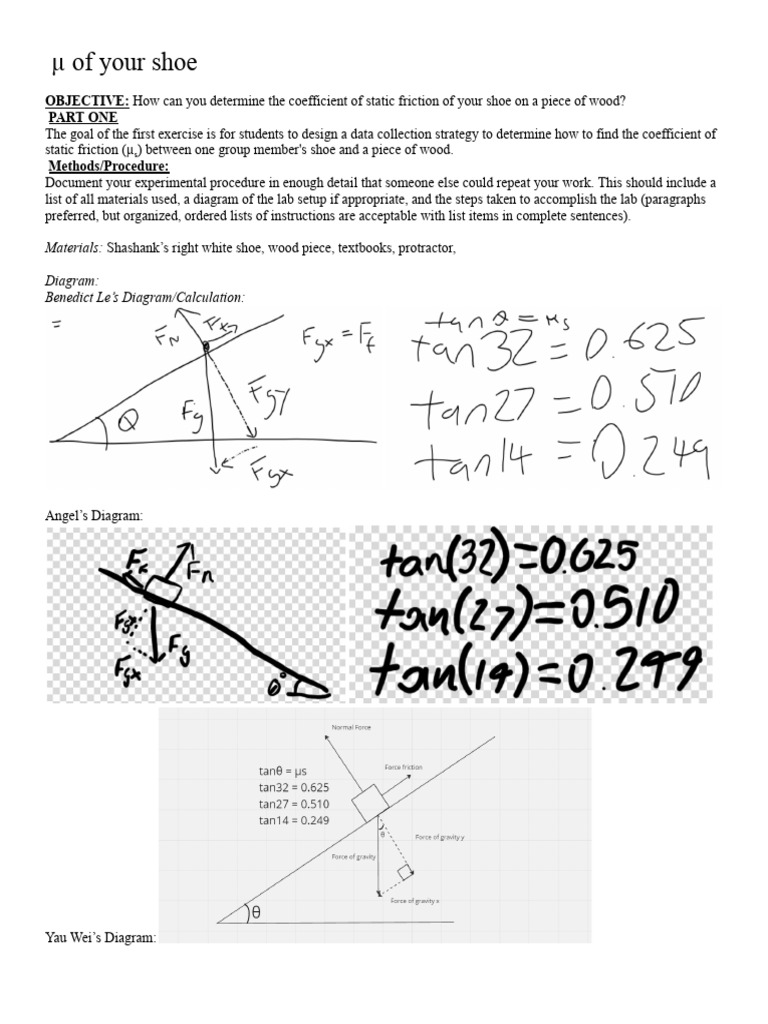 Measuring Shoe Friction on Wood | PDF | Friction | Accuracy And Precision