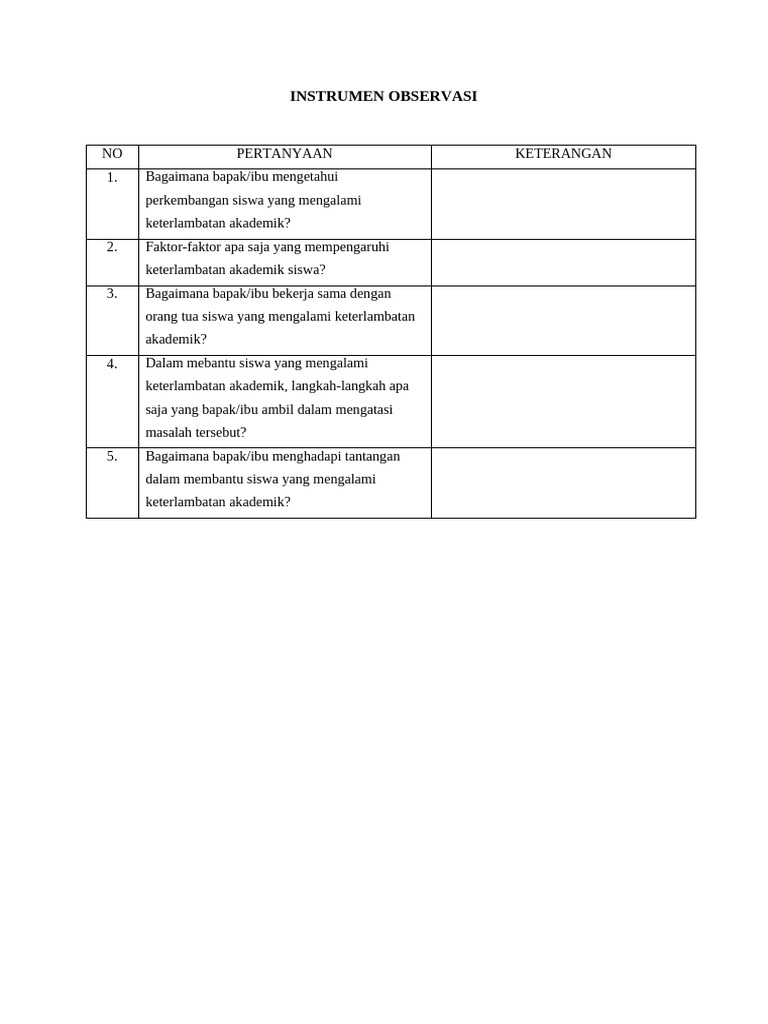 Instrumen BK Ardan (8) | PDF