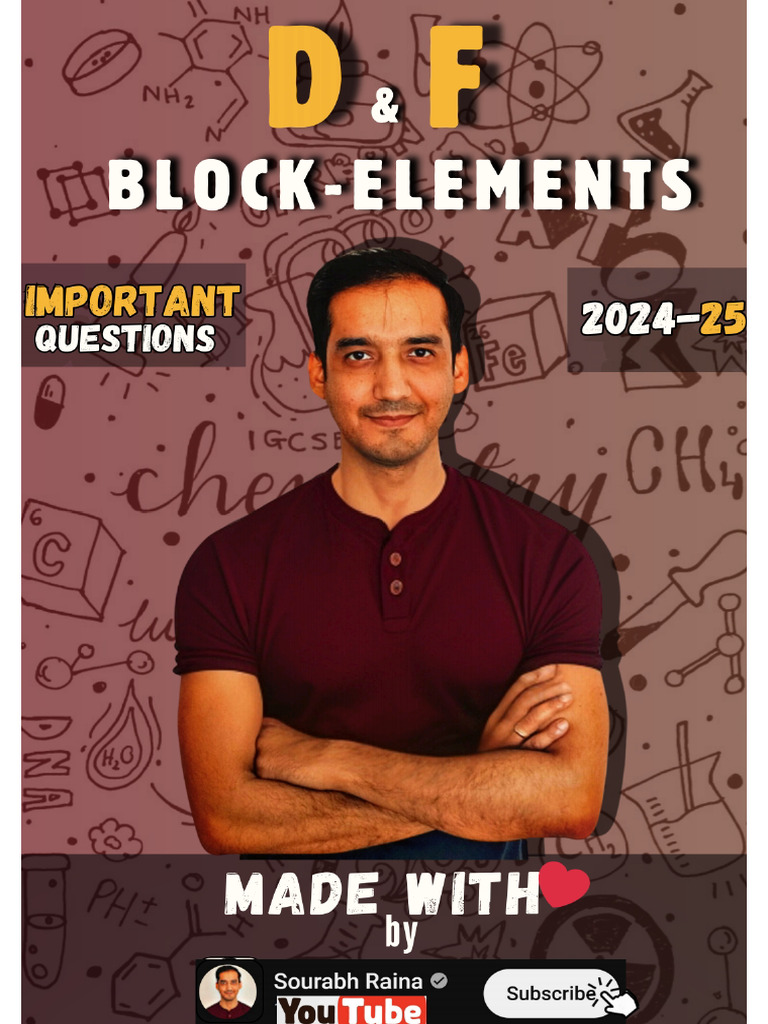 d and f Block Elements Important Questions(1) | PDF d and f Block Elements Important Questions(1) | PDF