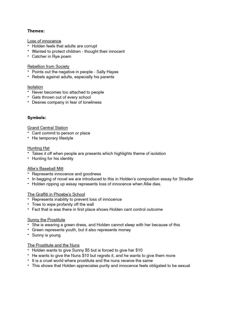 Catcher in The Rye | PDF