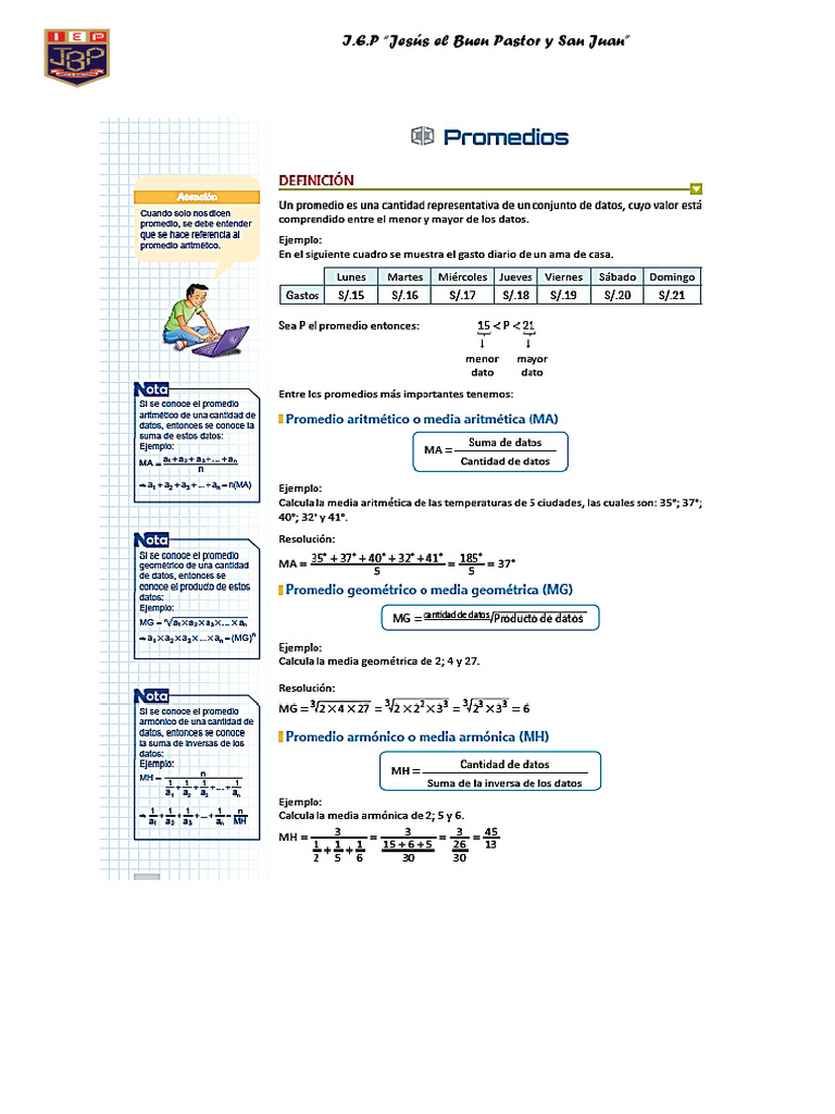 Promedios 1 y 2 Sec 2024 | PDF
