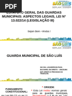 Estatuto Guarda Municipal Lei #13.022 | PDF
