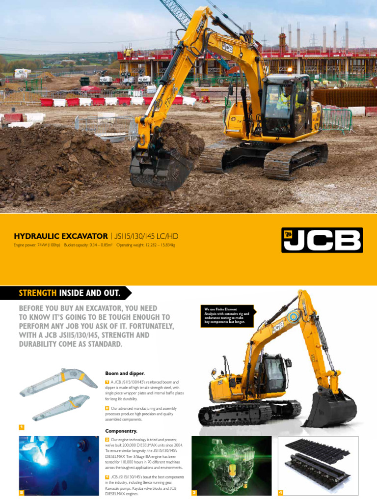 JCB js130 | PDF | Brake