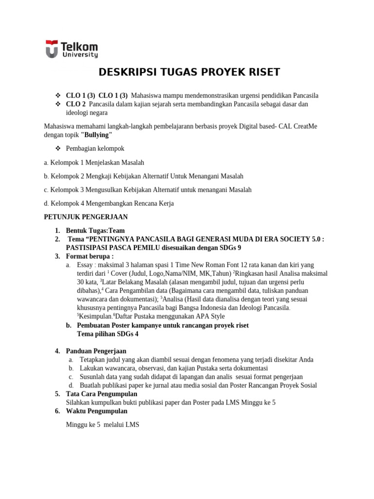 Proyek Riset | PDF