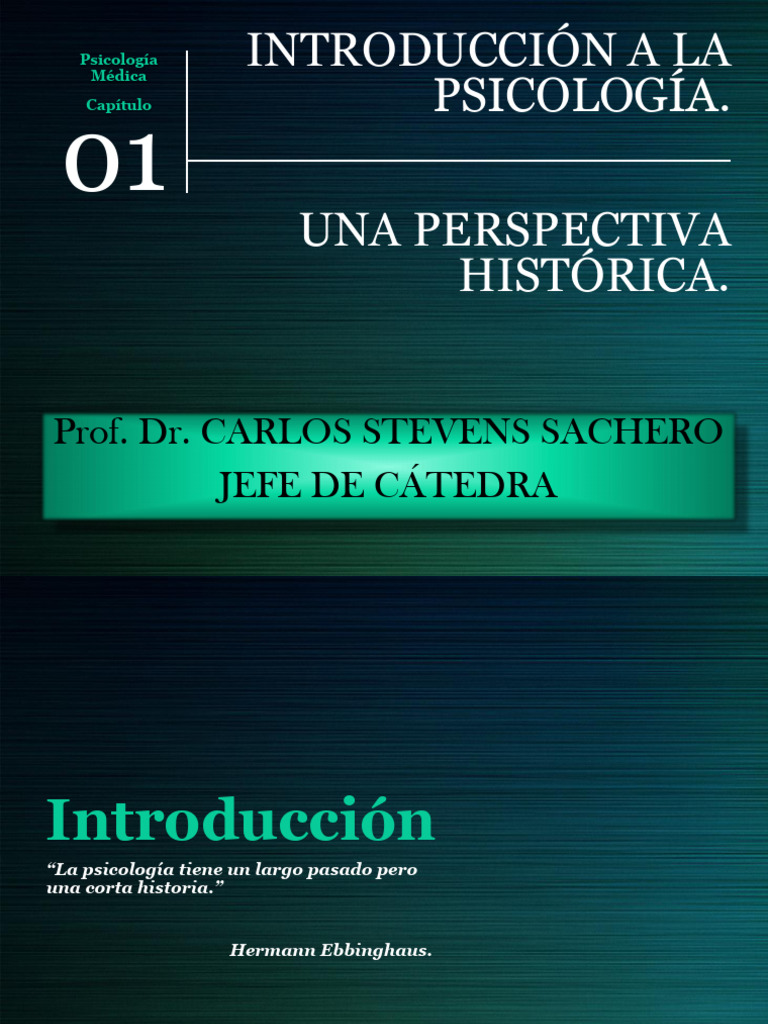 Cap 1 - Introducción A La Psicología. Historia | PDF | Sicología | Mente