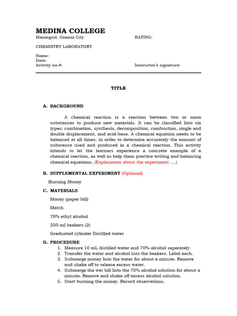 Photodocumenation Format | PDF