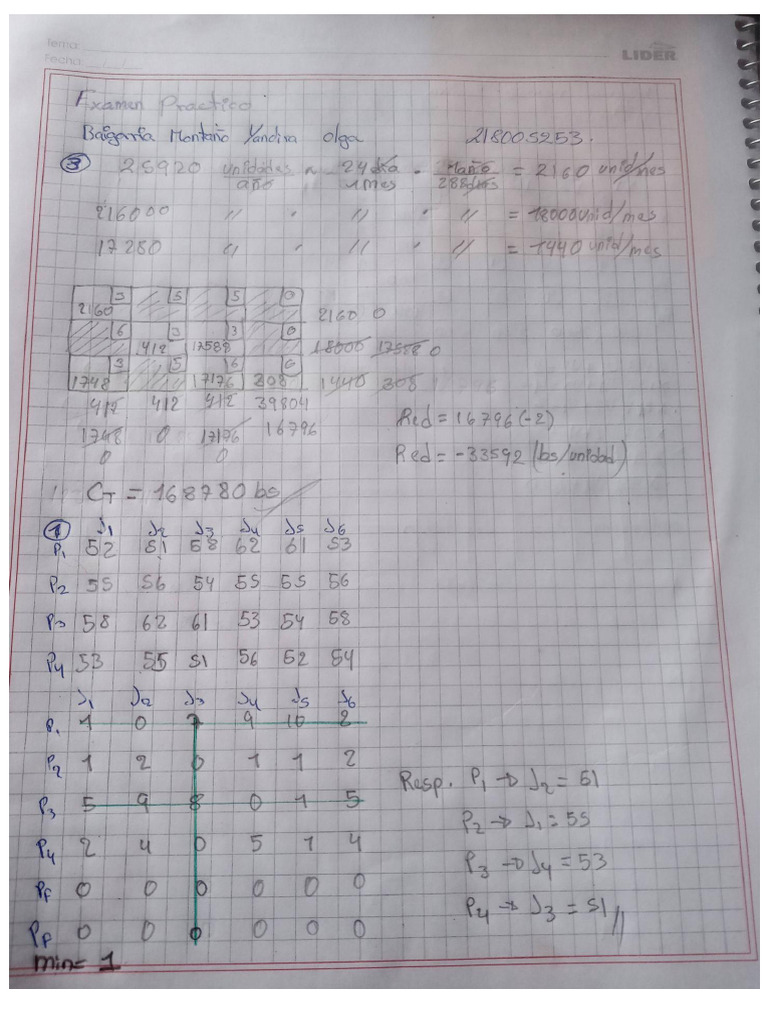 Examen Práctico de Io1 | PDF