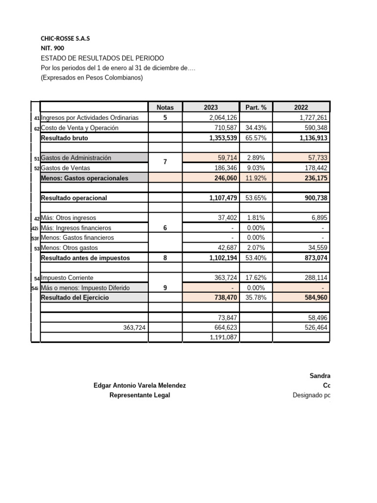 MODELO ERI Y ESF PARA PYMES Chicrosse | PDF | Contabilidad financiera ...