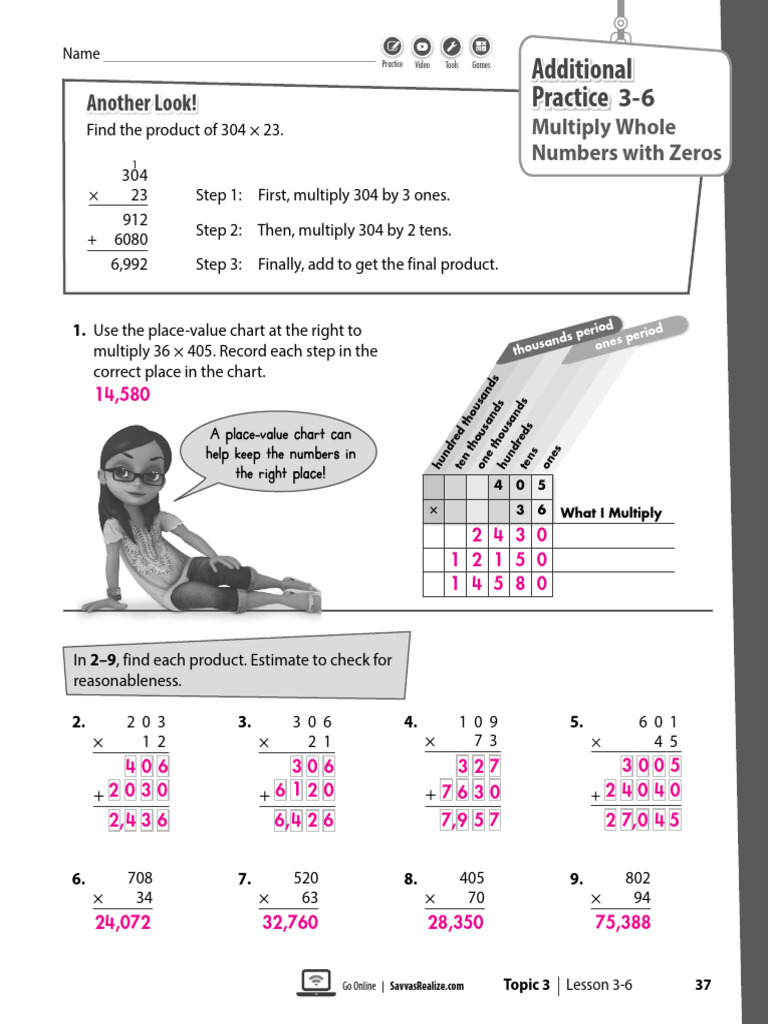 Lesson 3-6 Answers | PDF