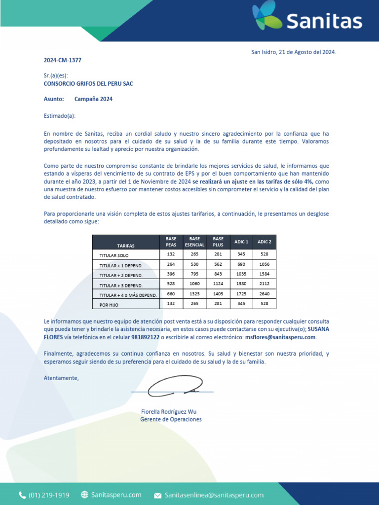 Carta CM (22.4) Nov-24, Consorcio Grifos Del Peru Sac | PDF