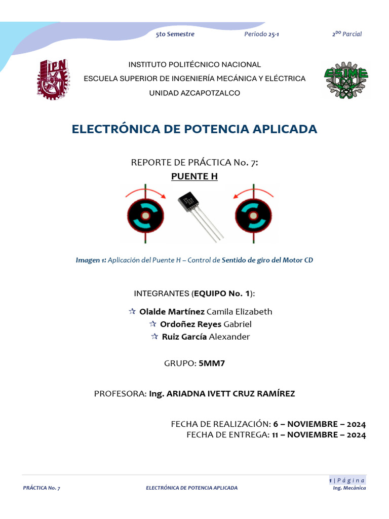 PRACTICA 7 BORRADOR | PDF | Electrónica | Transistor