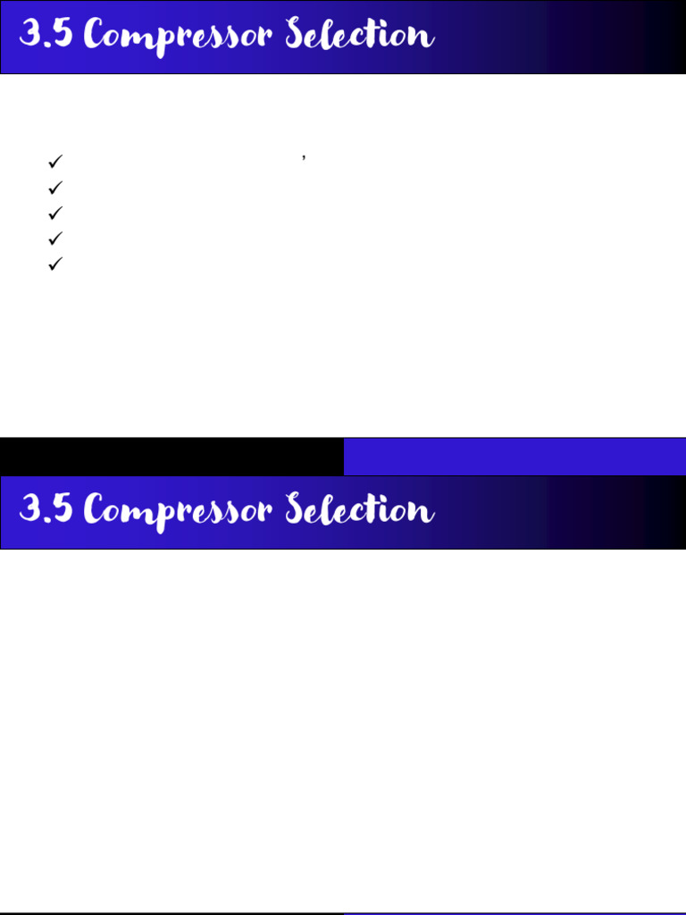 Compressor Selection and Installation | PDF | Civil Engineering | Liquids