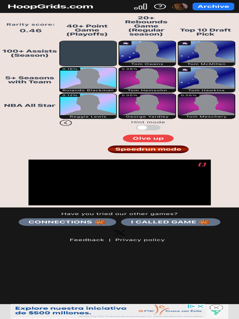 HoopGrids Daily NBA Grid Game 2 | PDF