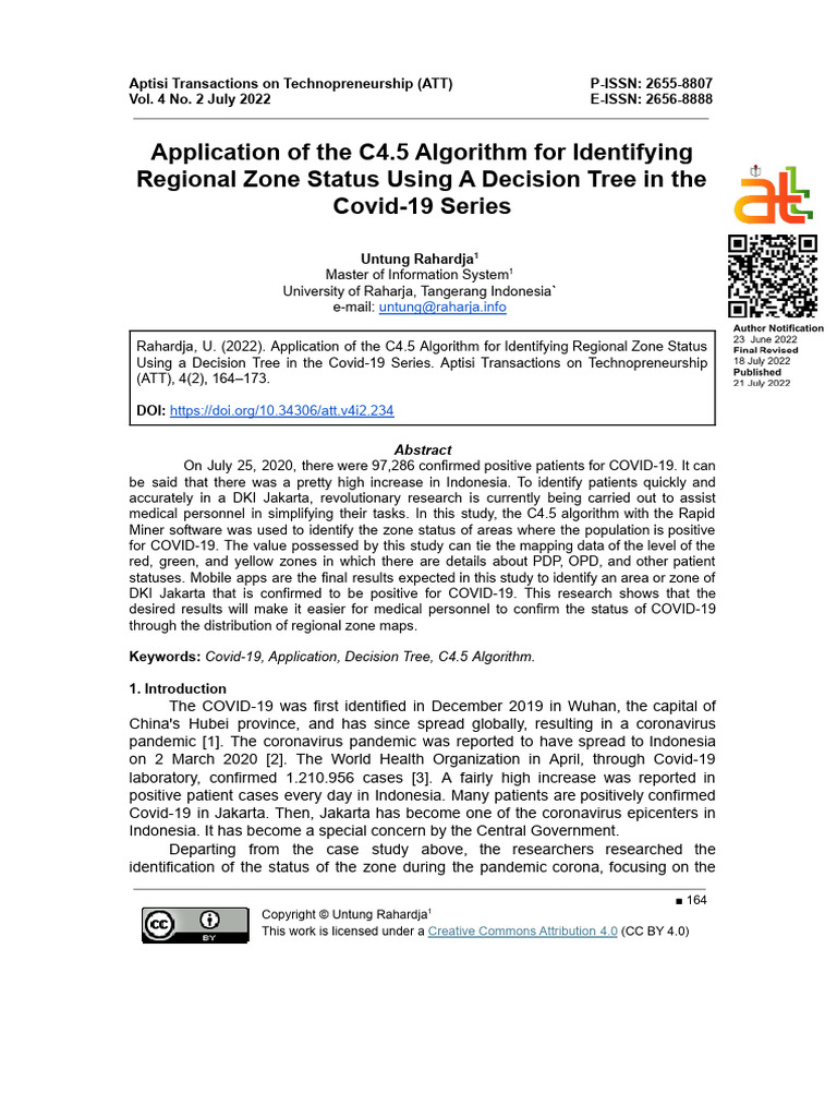 v4n2-application-of-the-c4.5-algorithm-for-identifying-regional-zone ...