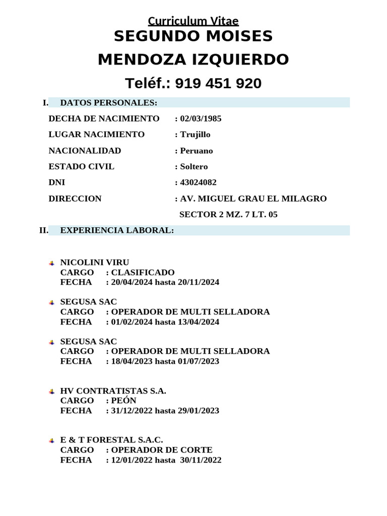 Curriculum Vita1 | PDF