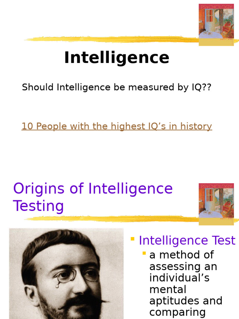 Intelligence ppt (2) | PDF | Wechsler Adult Intelligence Scale ...