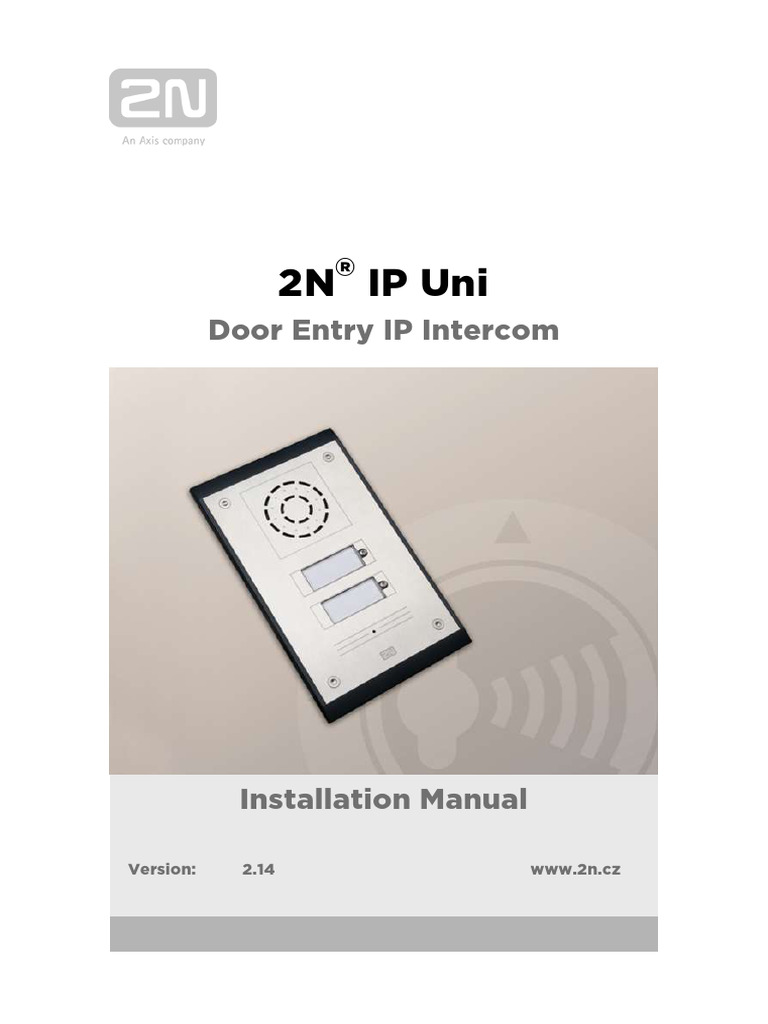 2N_IP_Uni_Installation_Manual_EN_2.14 | PDF | Power Supply | Relay