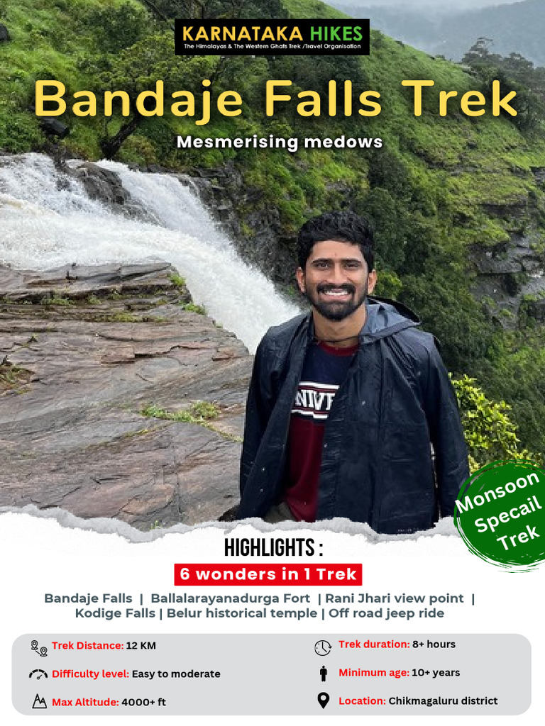 Bandaje Falls Trek and Fort Karnataka Hikes | PDF | Natural Disasters