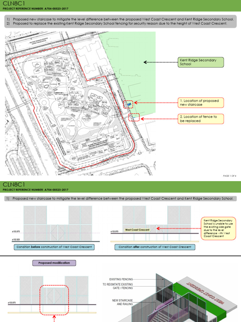 Summary of Items - 3 - New Staircase Leading To Kent Ridge Secondary ...