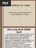 Ra 9262-Vawc Tagalog | PDF