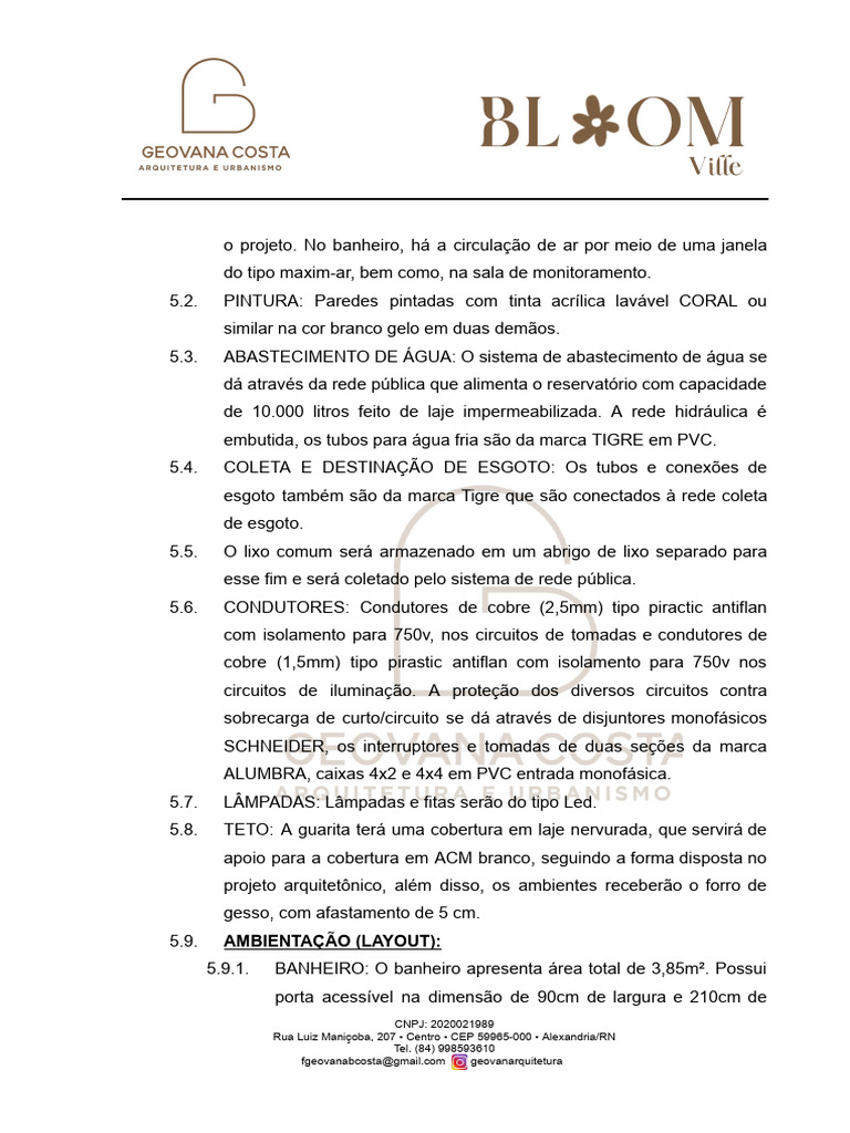 Projeto de Infraestrutura em Bloom Ville | PDF