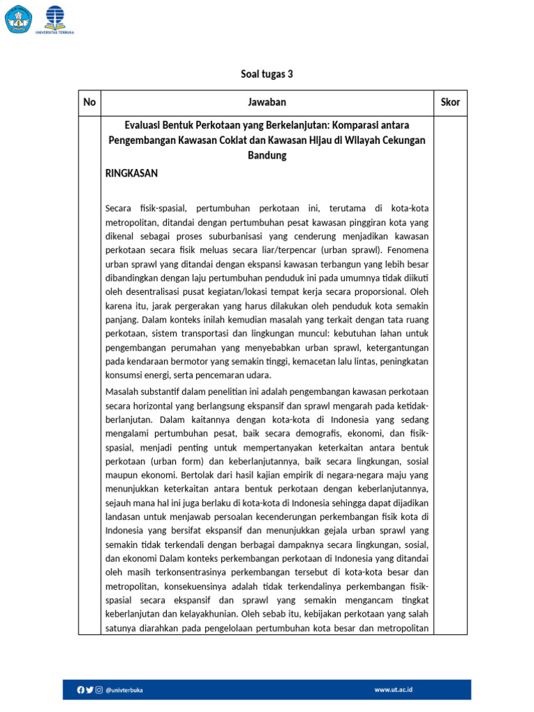 Soal Tugas 3 PWKL4107 Tuton 2024 Ganjil | PDF