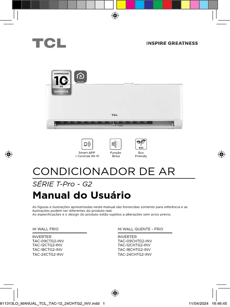 Manual TCL Tac-12 24CHTG2 Inv | PDF | Desperdício | Reciclagem
