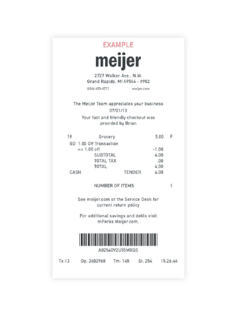 Sample Receipt | PDF