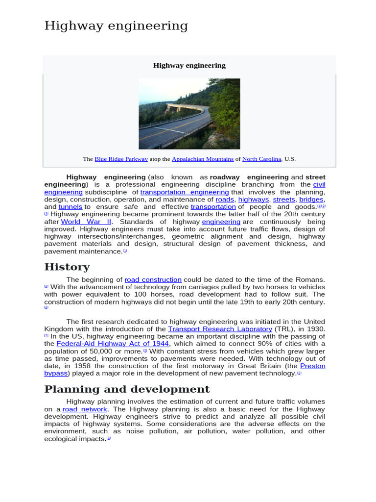 Highway-engineering | PDF | Road Surface | Civil Engineering