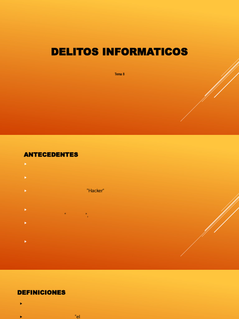 Tema 8 Delitos Informáticos | PDF | Cibercrimen | Hacker de seguridad