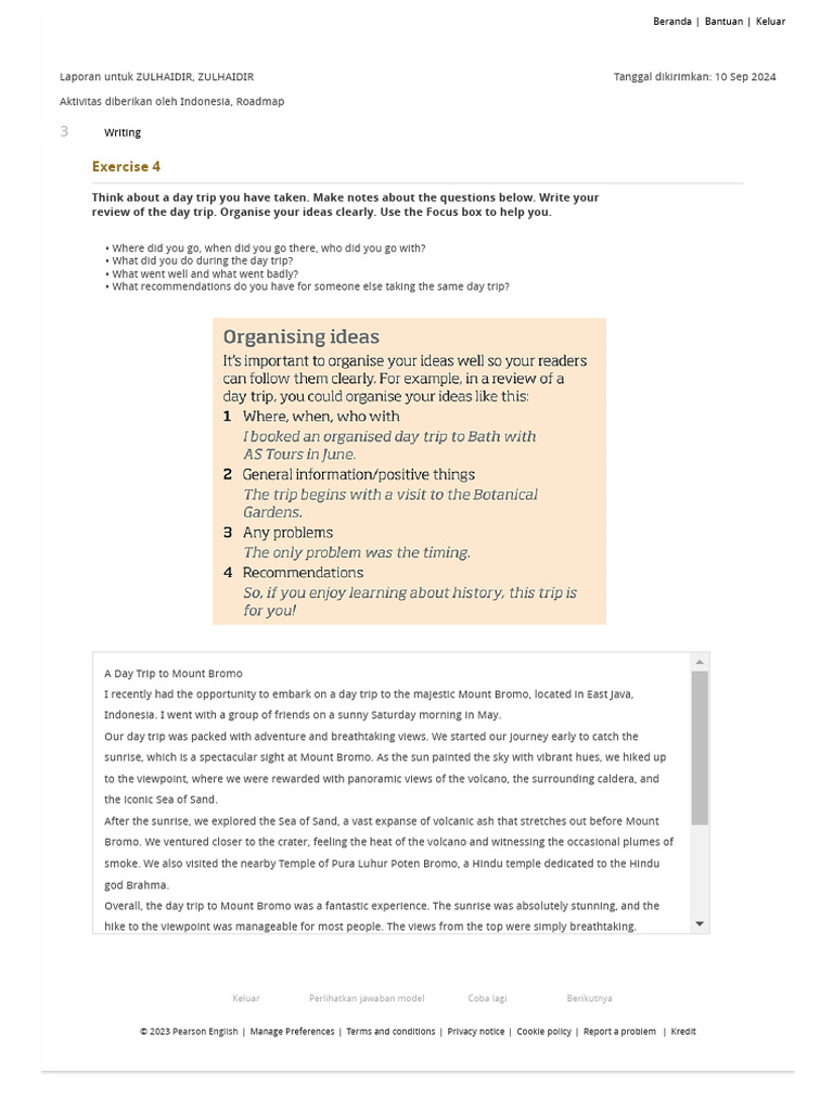 Exercise 4 - Mode - Laporan - Unit 3 - Writing - 210 - A2P - WIB ...
