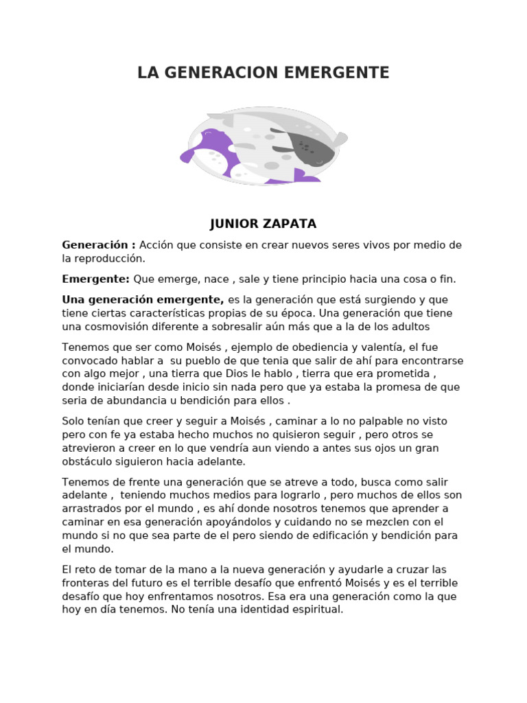 La Gen Emerg | PDF | Moisés | Jesús
