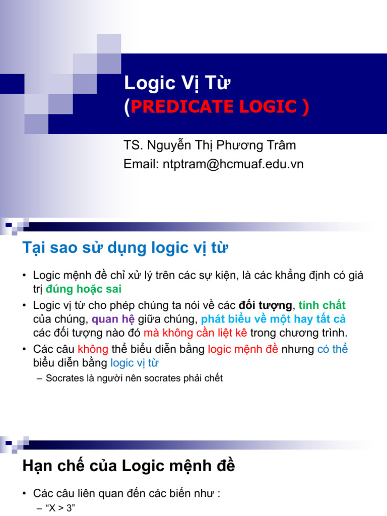 1.2 Co So Logic - Logic Vi Tu_HK1_2024-2025 | PDF
