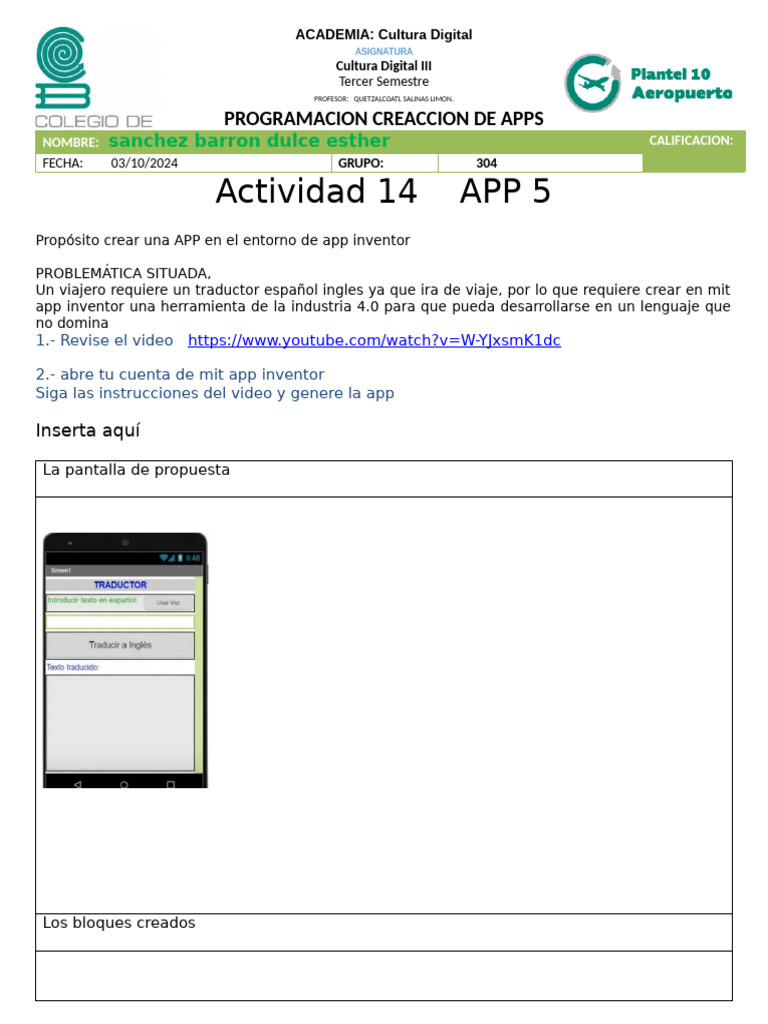 Sanchez Barron y Salvador Garcia APP 5 TRADUCTOR | PDF