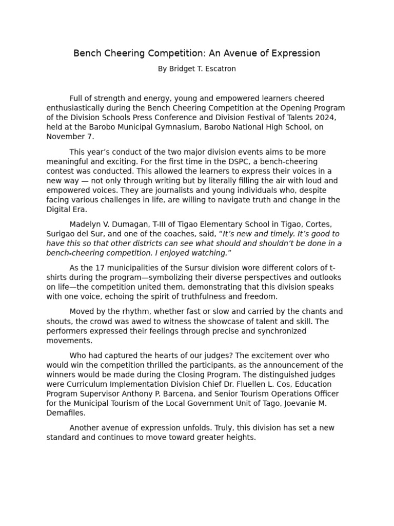 BENCH-CHEERING-2024_BTEscatron | PDF