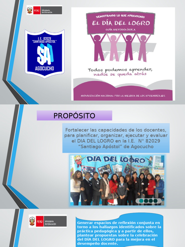 Mejora Docente en el Día del Logro | PDF | Enseñando | Pedagogía