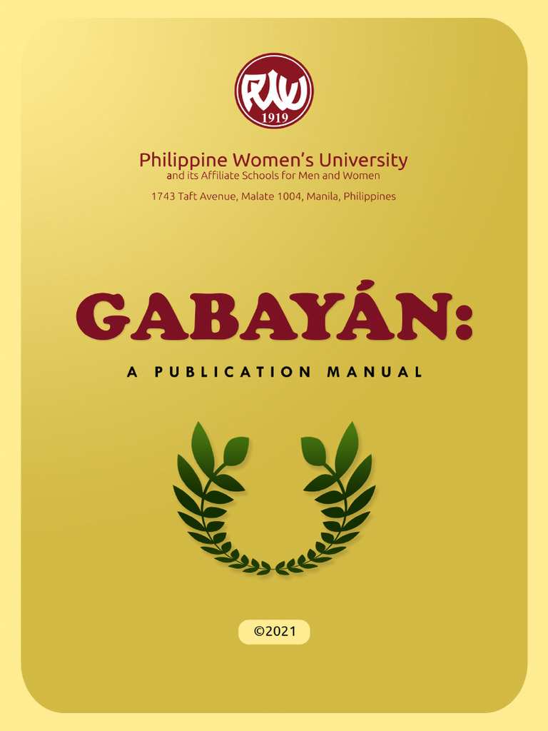 PWU-RDO Gabayán A Publication Manual | PDF | Hypothesis | Methodology